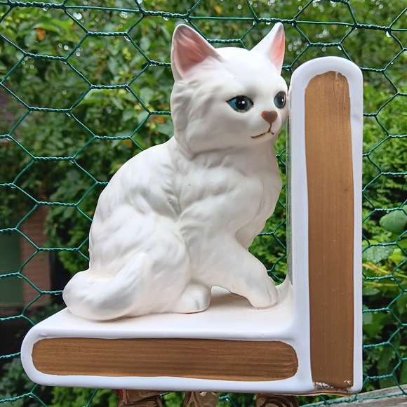 Lefton | Accents | Vintage Lefton Cat Kitten Persian Bookend | Poshmark